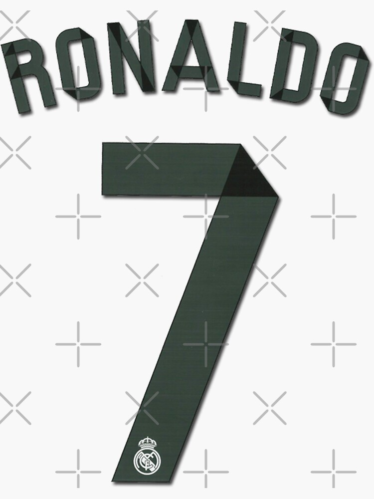 "Ronaldo 7" Sticker by JPS-CREATIONS | Redbubble