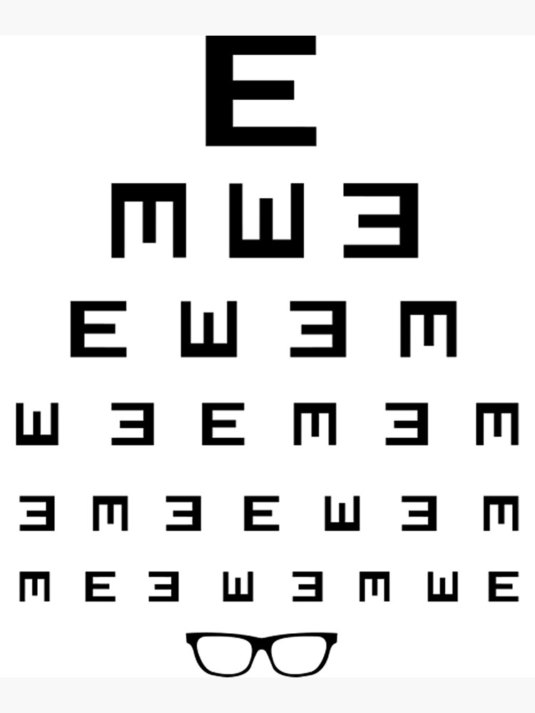 Póster «Examen de la vista con anteojos» de JurrienKlaassen | Redbubble