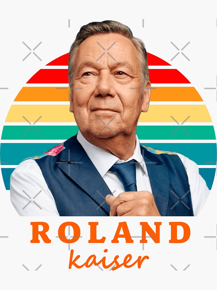 "Roland Kaiser " Sticker for Sale by sayedmossad | Redbubble