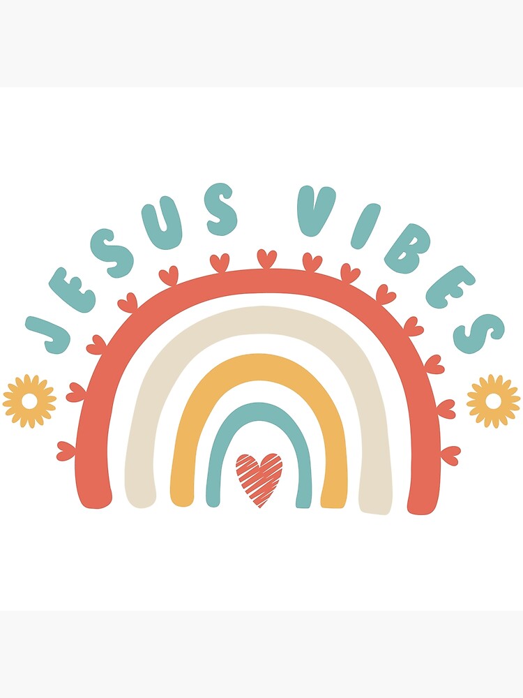 "Jesus vibes" Poster for Sale by Eternlchristian | Redbubble