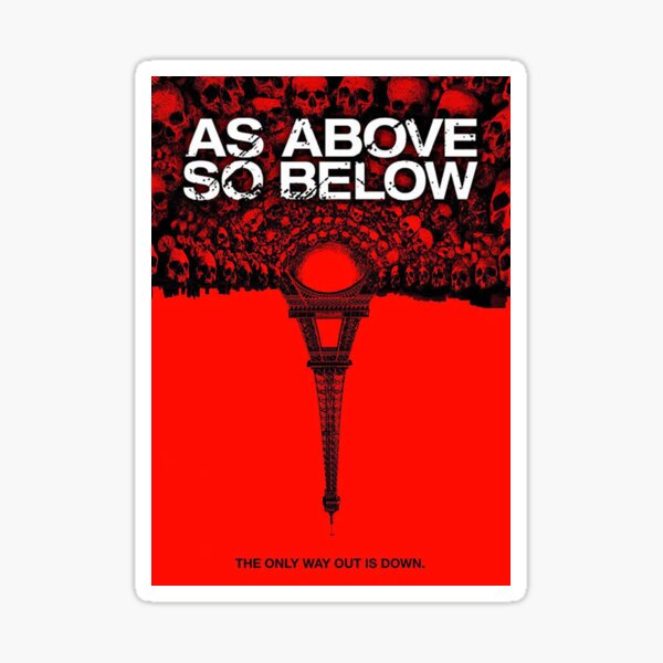 "As above so below" Sticker for Sale by romaacklen | Redbubble