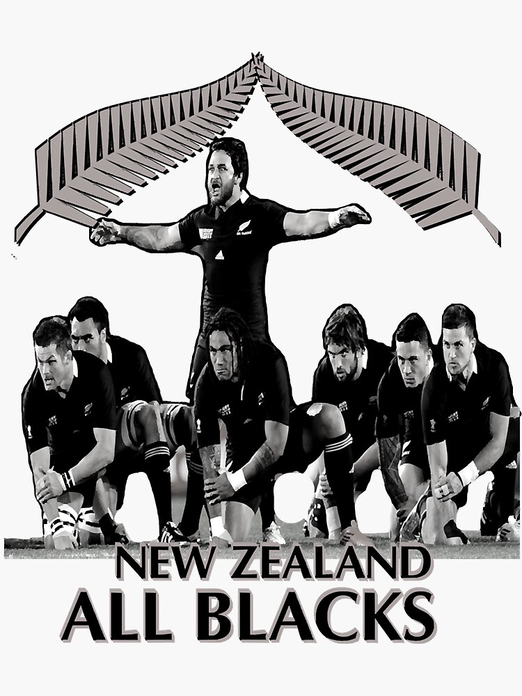 "Rugby NEW ZEALAND ALL BLACKS SUPERSTAR" Sticker for Sale by ...