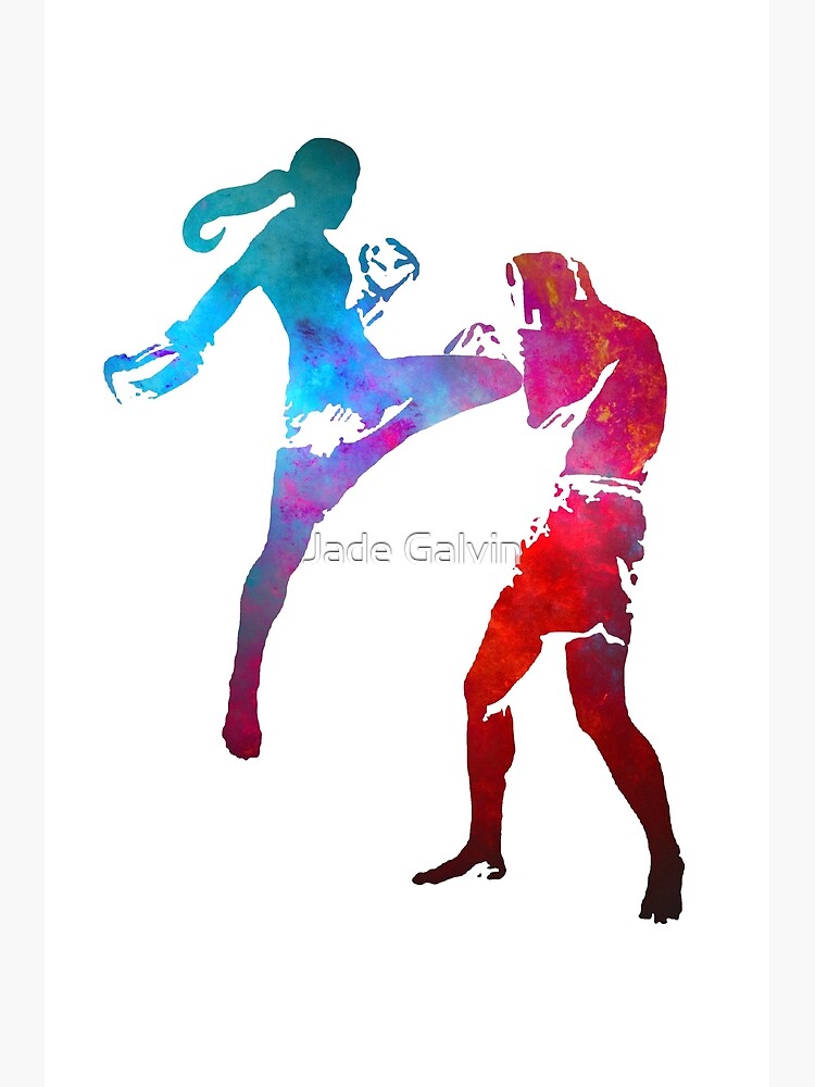 "Kickboxing " Art Print by wood-pig | Redbubble
