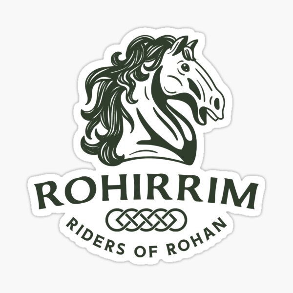 "Rohirrim" Sticker for Sale by StewartFlatt | Redbubble