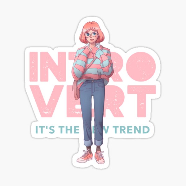 "Shy anime girl with the best distinction" Sticker for Sale by Luffy9 ...