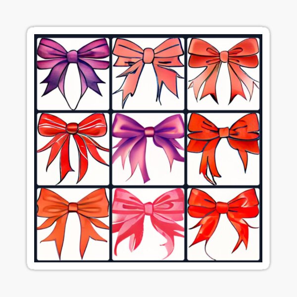 "Bow Pack" Sticker for Sale by CinderPress | Redbubble