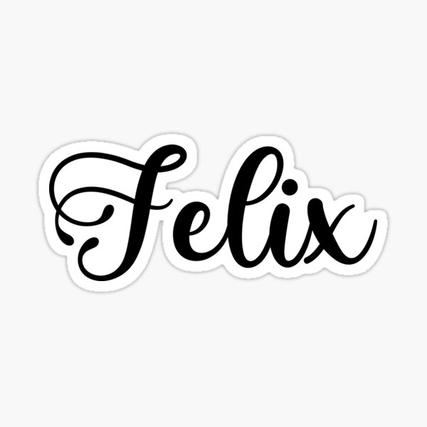 "Felix Name - Handwritten Calligraphy" Sticker for Sale by YelenaStore ...