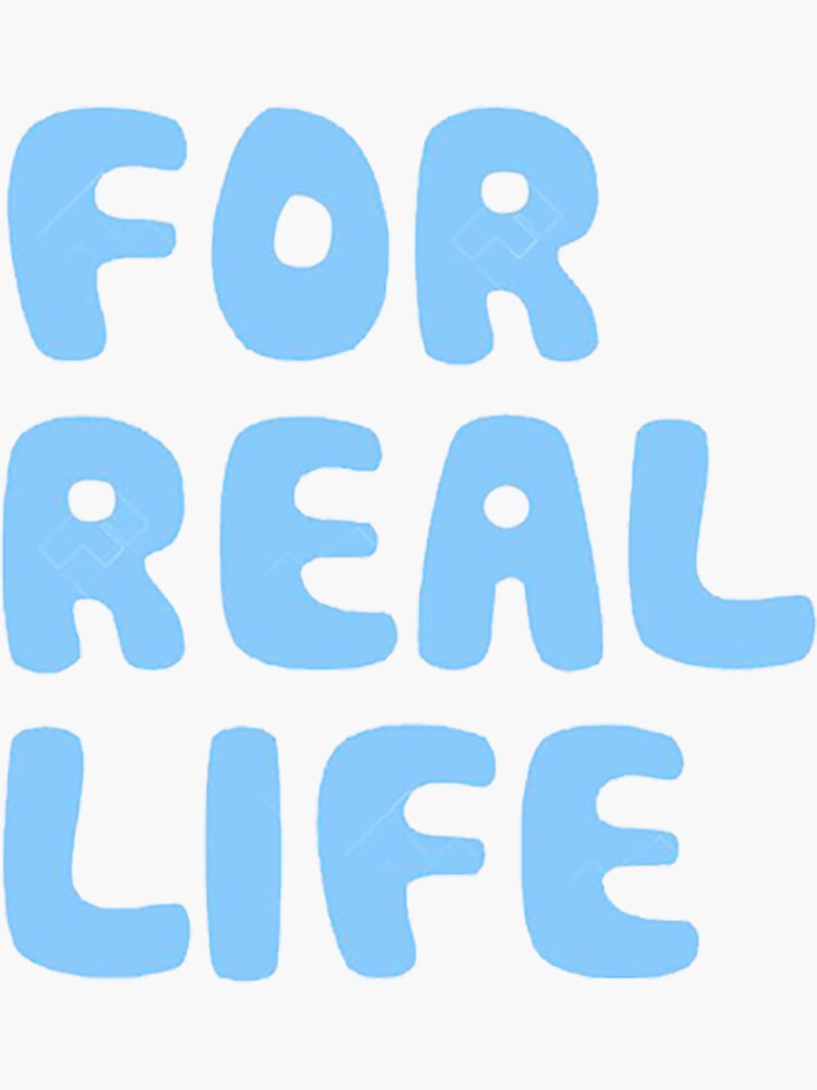 "For real life blue" Sticker for Sale by BlueyFan | Redbubble