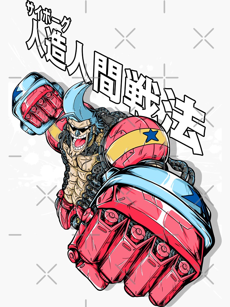 "cyborg franky" Sticker for Sale by visualnoise | Redbubble