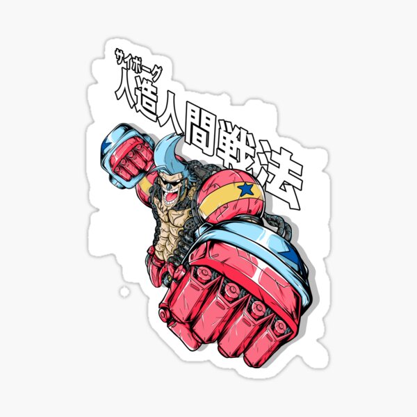 "cyborg franky" Sticker for Sale by visualnoise | Redbubble