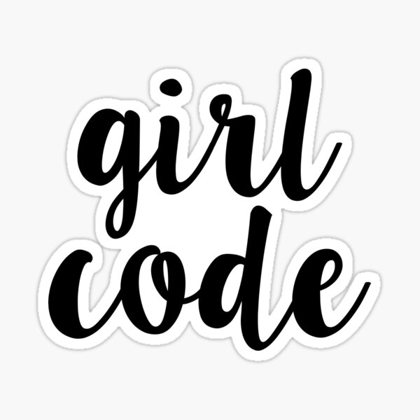 "Girl Code" Sticker by MadEDesigns | Redbubble