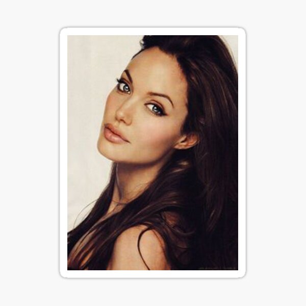 "Angelina Jolie - Poster" Sticker for Sale by Giffer21 | Redbubble