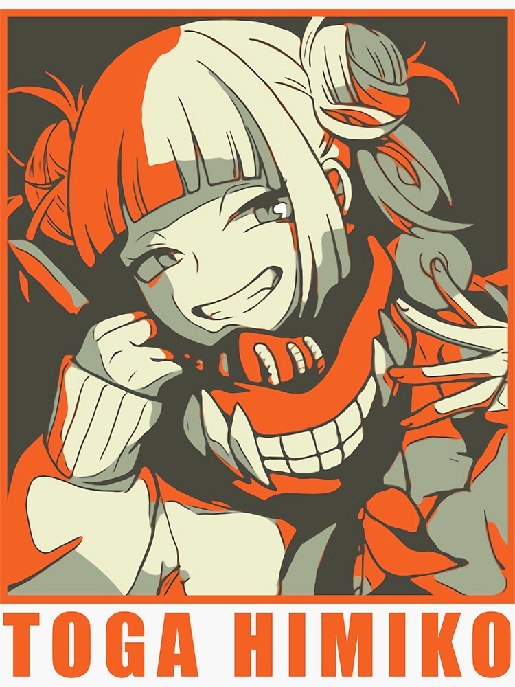 "MHA Anime Toga Himik0 Retro Style/Perfect Gift" Sticker for Sale by ...