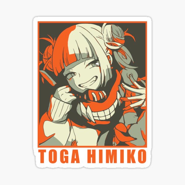 "MHA Anime Toga Himik0 Retro Style/Perfect Gift" Sticker for Sale by ...
