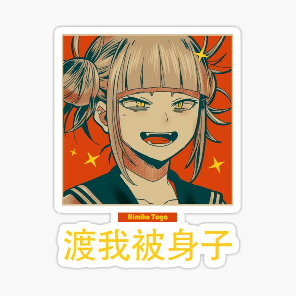 "MHA Anime Toga/Designs For Men and Women" Sticker for Sale by ...