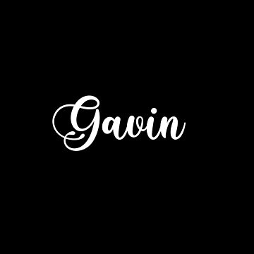 "Gavin Name - Handwritten Calligraphy" Sticker for Sale by YelenaStore ...