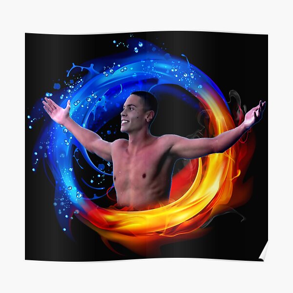 "David Popovici, 100m Swimming World Record" Poster for Sale by 70-80 ...