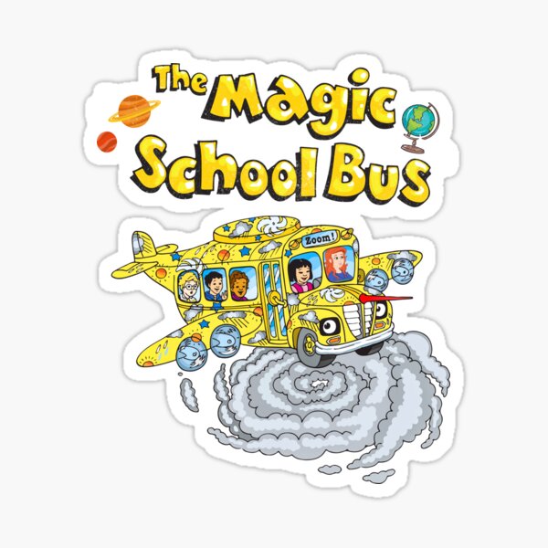 "The Magic School Bus Mss Frizzle Seatbelts Everyone" Sticker for Sale ...