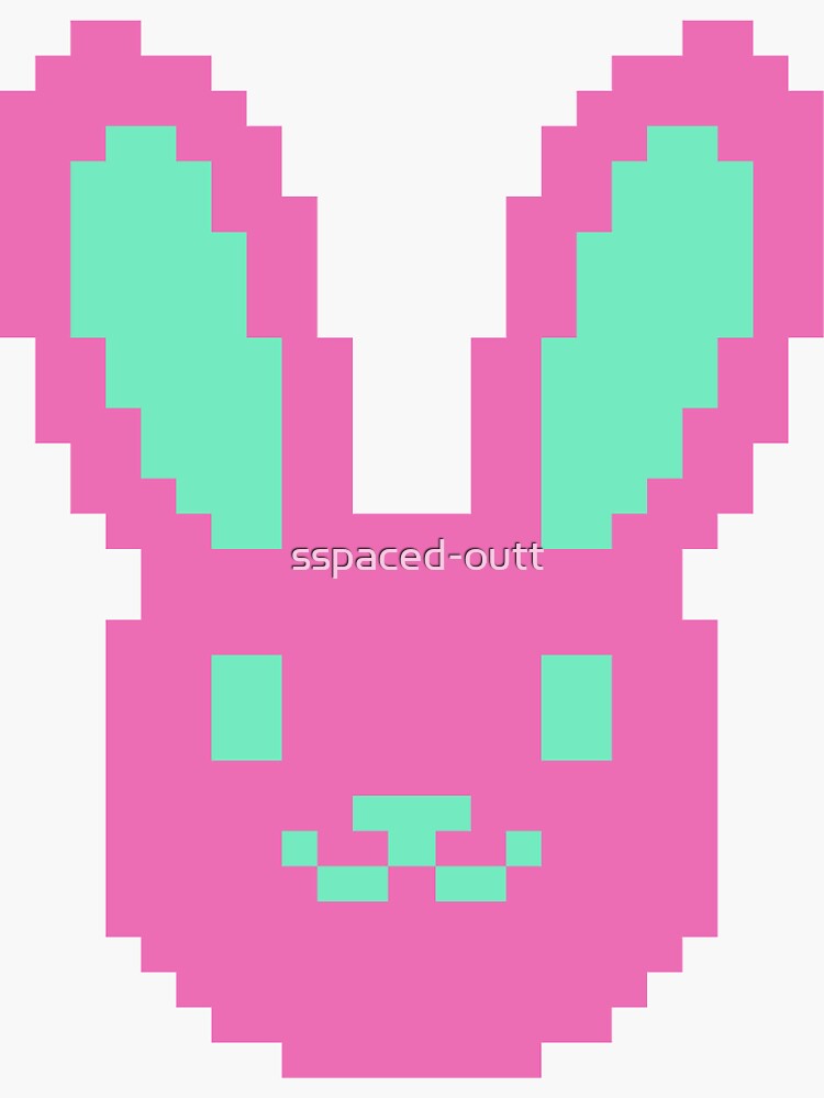 "D.Va 8-bit Bunny" Sticker for Sale by sspaced-outt | Redbubble
