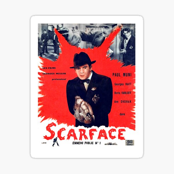 "Excellent Roles Film Original Vintage Scarface Graphic For Fans ...