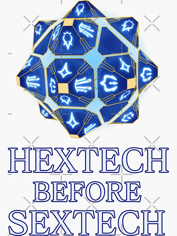 "Hextech Before Sextech" Sticker for Sale by paint-onwards | Redbubble