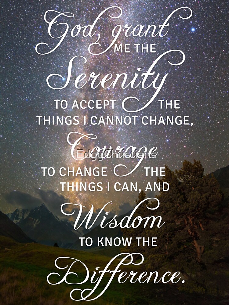 "Serenity Prayer #3 Bible Verse Religious Christian Scripture Canvas ...