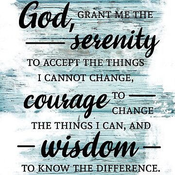 "Serenity Prayer #6 Bible Verse Religious Christian Scripture Canvas ...