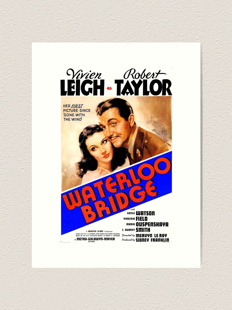 "Waterloo Bridge (1940) Classic Hollywood Movie Poster" Art Print for ...