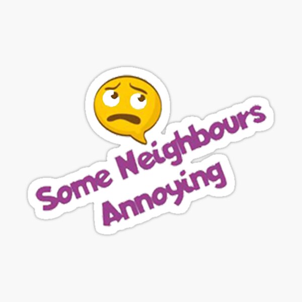 "Neighbours" Sticker for Sale by Sebastian9Rob | Redbubble