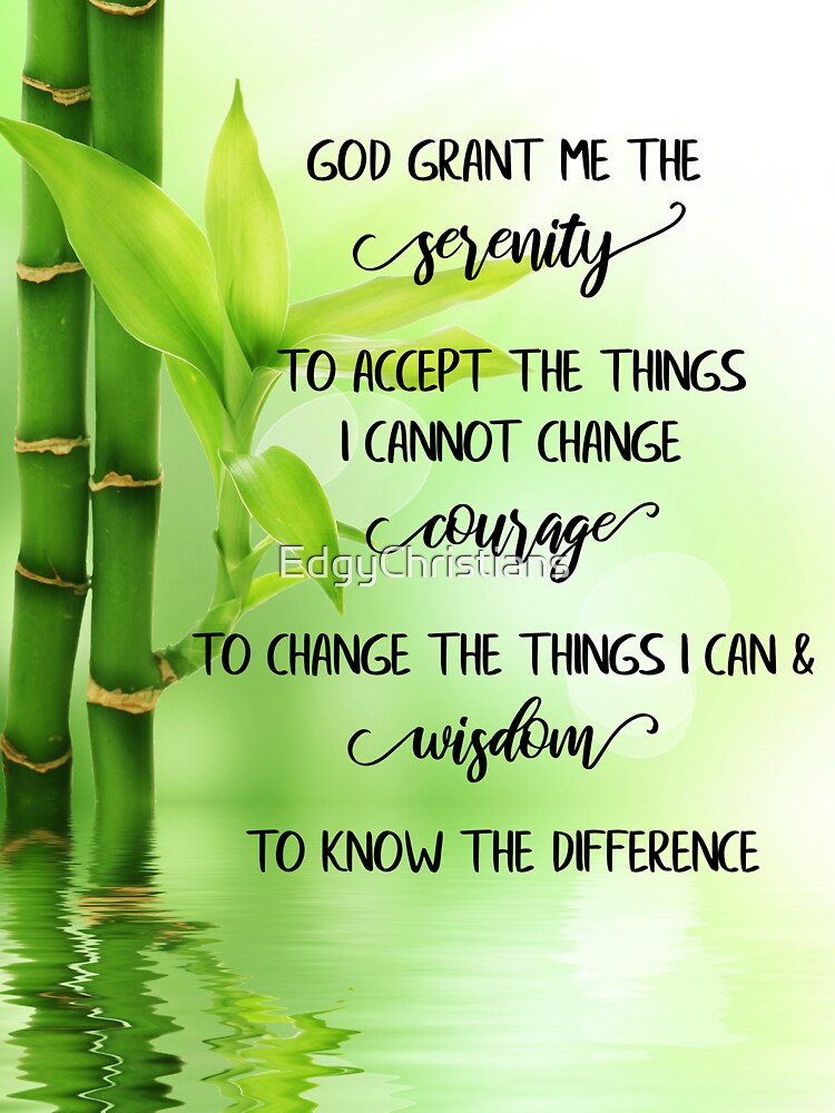 "Serenity Prayer #9 Bible Verse Religious Christian Scripture Canvas ...