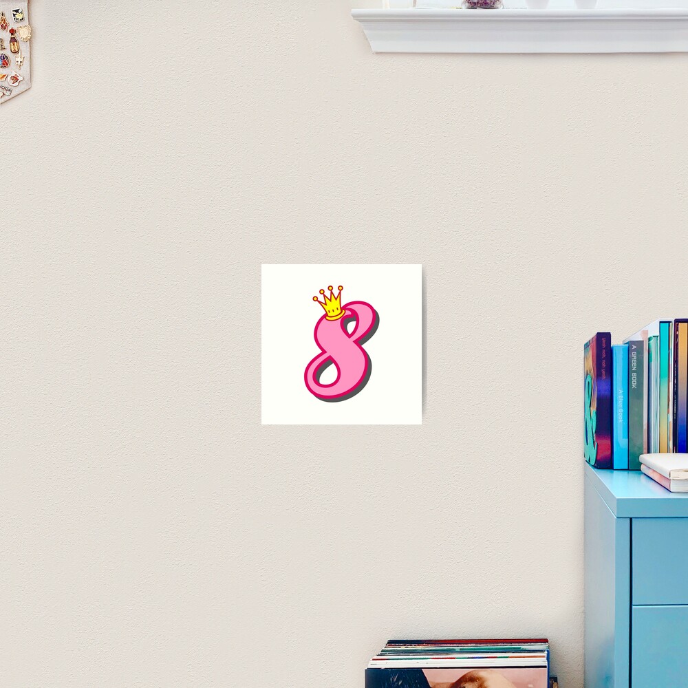 "8th birthday princess party theme and gifts" Art Print by 0hmc | Redbubble