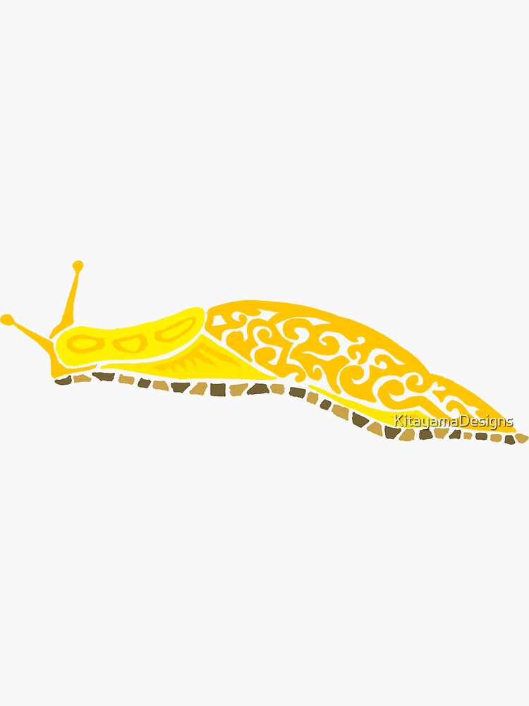 "Banana Slug Design - Colored" Sticker for Sale by KitayamaDesigns ...