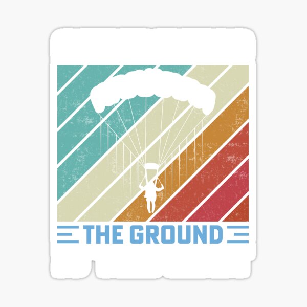 "Skydiving-The-Ground" Sticker for Sale by SimpleNaa | Redbubble