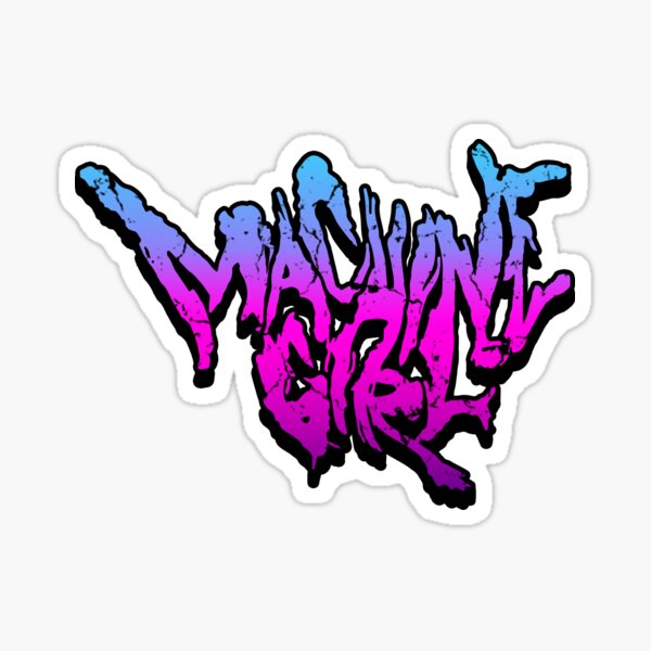 "Machine Girl Band Merch" Sticker for Sale by xxXVintageXxx | Redbubble