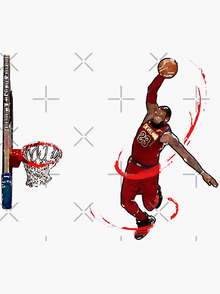 "Air Bron Slam Dunk Perfect Gift Fan" Sticker for Sale by Adrian-Powell ...