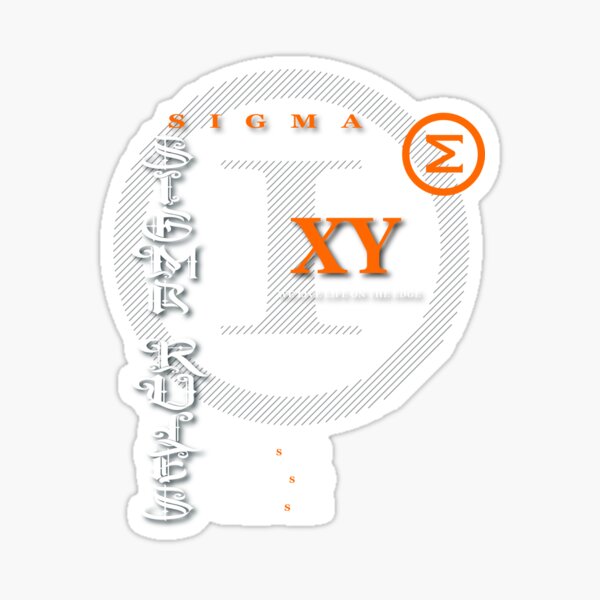 "Sigma Male Rules - Typography Design" Sticker for Sale by Pixileads ...