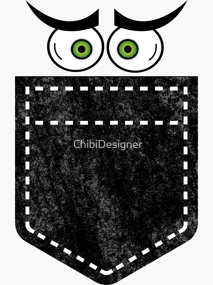 "Pocket of Emoji" Sticker for Sale by ChibiDesigner | Redbubble