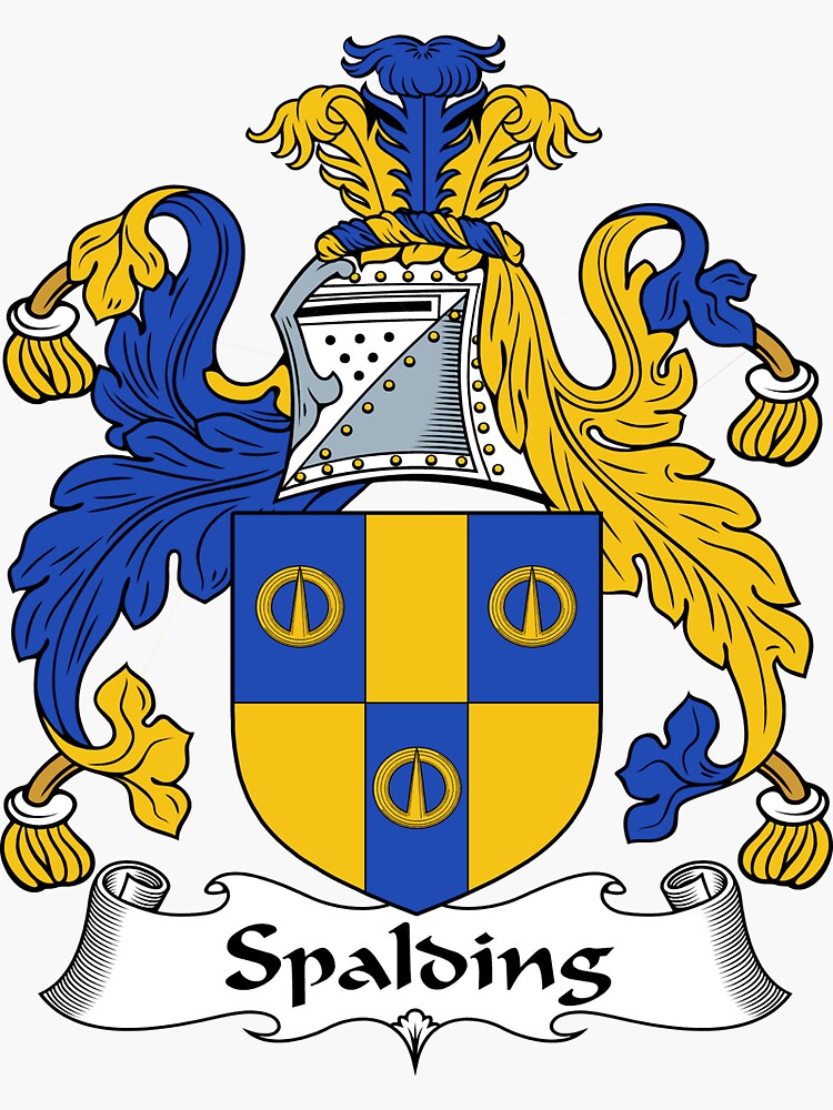 "Spalding" Sticker for Sale by HaroldHeraldry | Redbubble