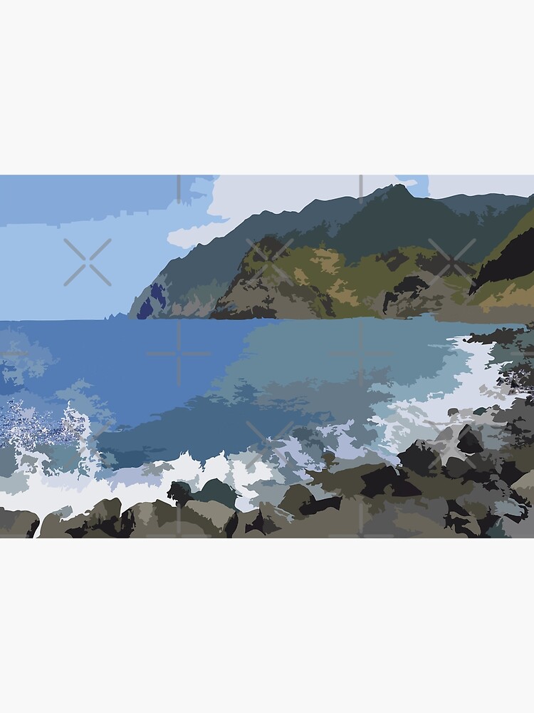 "Digital wall painting - Coastel" Poster for Sale by seyyahmg | Redbubble