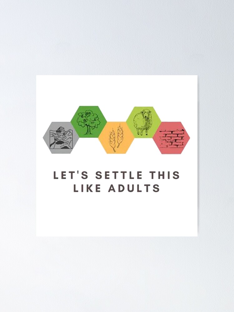 "Settlers of Catan" Poster for Sale by popinursopia | Redbubble
