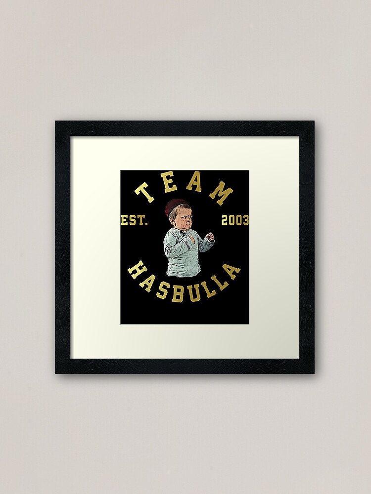 "Hasbulla, Team MMA Hasbulla Fight Meme, Hasbulla Hasbullah" Framed Art ...