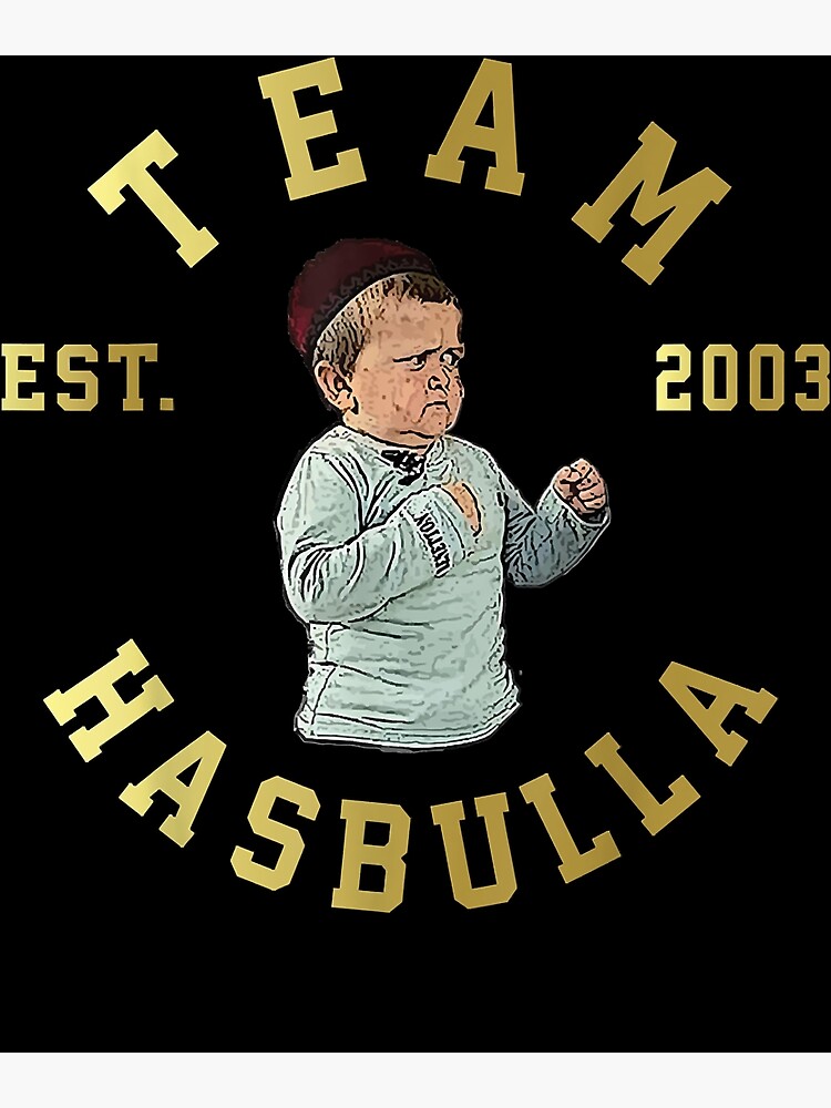 "Hasbulla, Team MMA Hasbulla Fight Meme, Hasbulla Hasbullah" Art Print ...