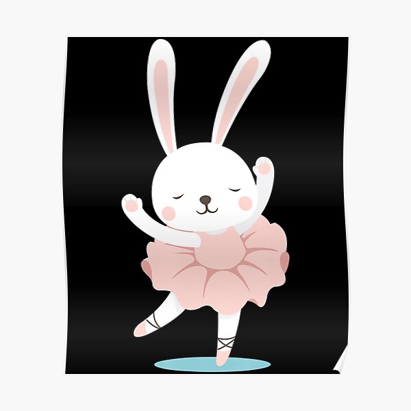 Póster «Conejo de ballet Bailarina Conejo que baila» de SoducFikoa ...