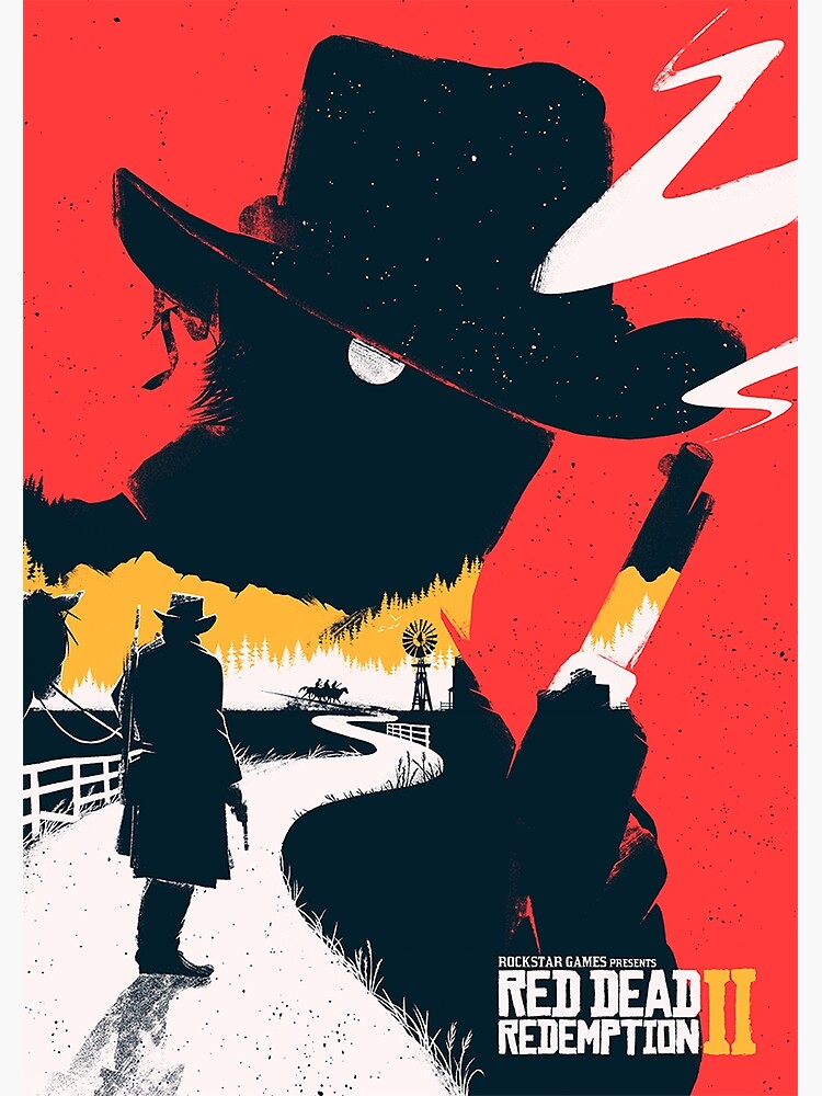 Red Dead Redemption 2 Game Premium Matte Vertical Poster