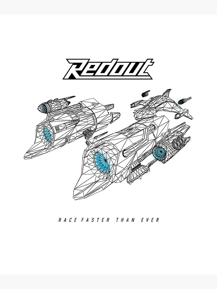 "Redout - Sulha Black Wireframe" Poster by 34bigthings | Redbubble
