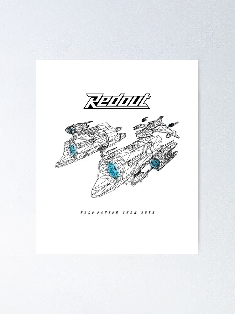 "Redout - Sulha Black Wireframe" Poster by 34bigthings | Redbubble