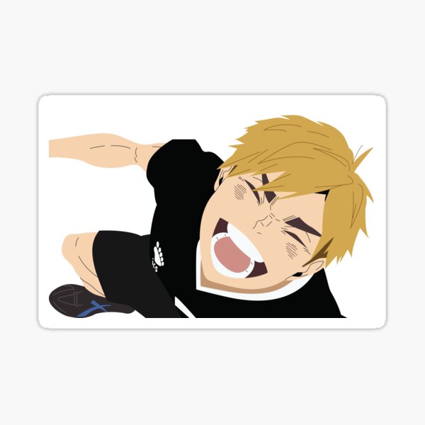 "HI-RES HAIKYUU!! Atsumu Laugh" Sticker for Sale by YOSHFRIDAYS | Redbubble