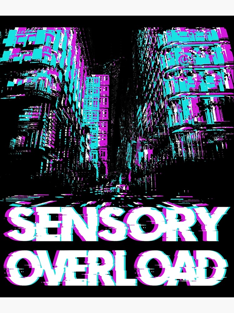 "sensory overload autism design " Poster for Sale by feralchildren99 ...