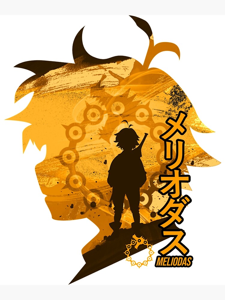 "Meliodas Aesthetic Silhouette Wrath Dragon Sin Seven Deadly Sins " Art ...