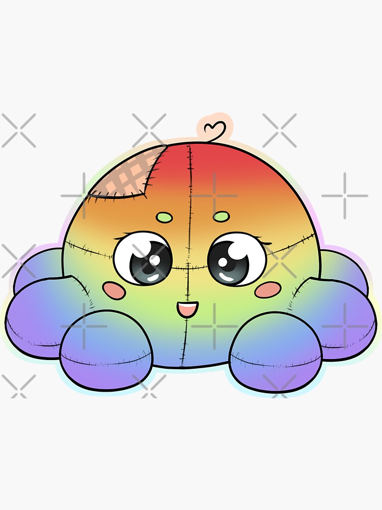 "patchy sticker (gay pride)" Sticker for Sale by FerretPhoenix | Redbubble